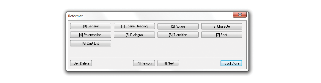Sometimes, paragraphs in Final Draft are inadvertently misformatted ...